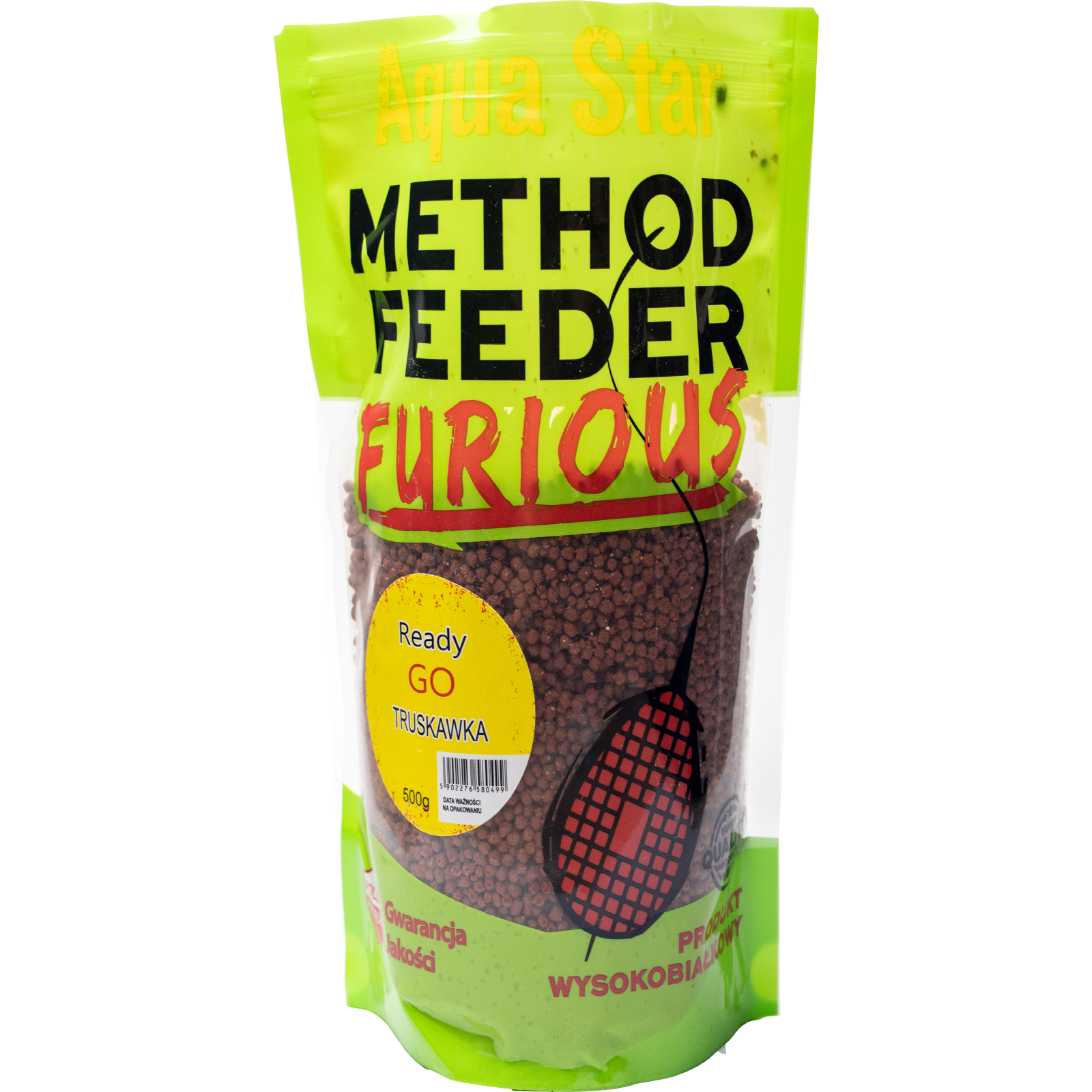 Pellet Method Feeder Furious Ready Truskawka 500 g | Pellety \ Pellet Method Feeder Furious ...